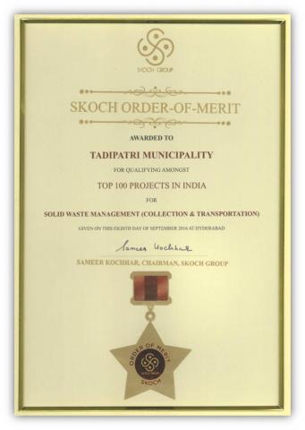 Skoch 2016 Best Municipality Award on SWM and ODF | Commissioner and ...
